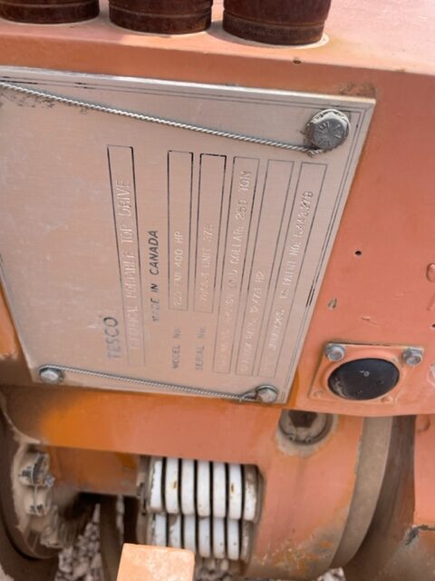 Tesco 250 ton, EMI 400 Top Drives (2) – Correll Oil & Gas Consulting Inc.