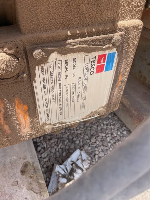 Tesco 250 ton, EMI 400 Top Drives (2) – Correll Oil & Gas Consulting Inc.